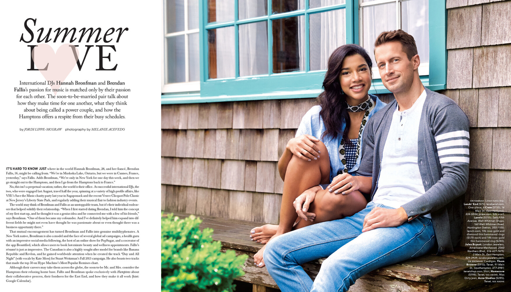 Melanie Acevedo, Hannah Bronfman & Brendan Fallis, Hamptons — Laird and ...