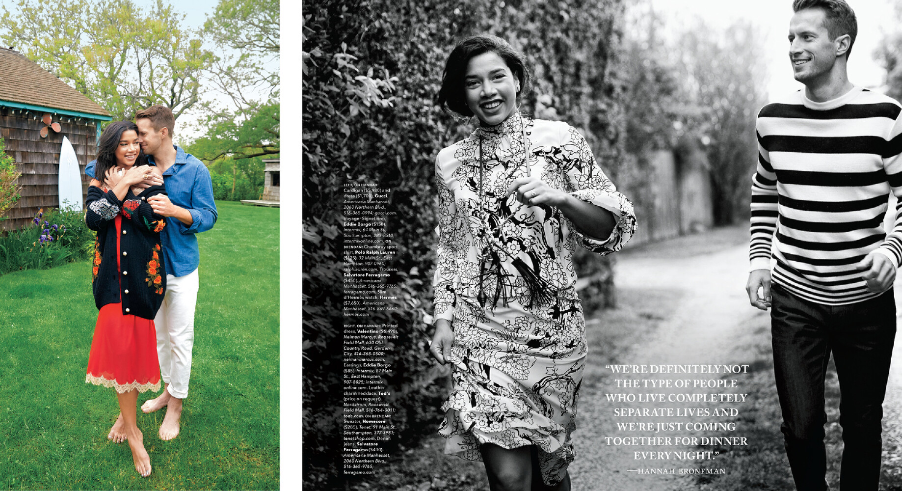 Melanie Acevedo, Hannah Bronfman & Brendan Fallis, Hamptons — Laird and ...