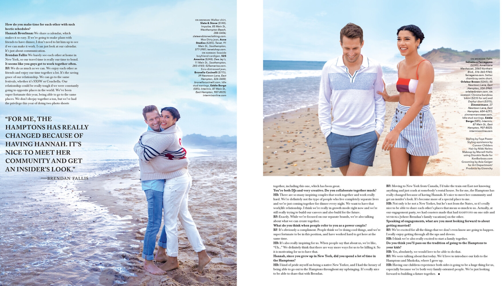 Melanie Acevedo, Hannah Bronfman & Brendan Fallis, Hamptons — Laird and ...